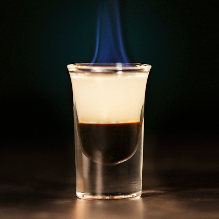 Mini plastic heavy bottom shot glass