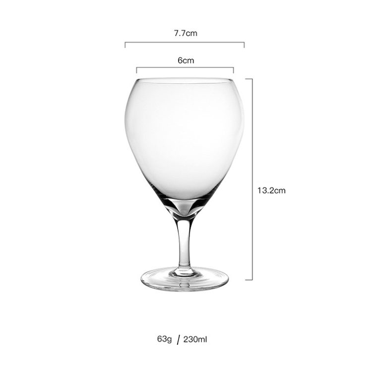 Mini crystal glass wine glass